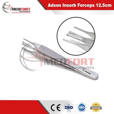 Adson Insorb Forceps 12.5cm Double Point Plastic Surgical instruments ...