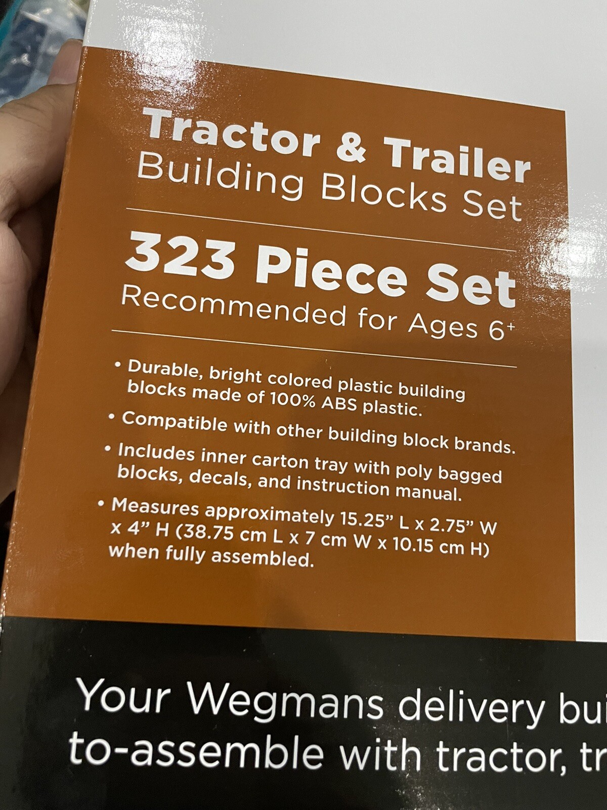 Wegmans+Truck+Tractor+Trailer+Building+Block+Set+First+Gear+Toys+Lego ...