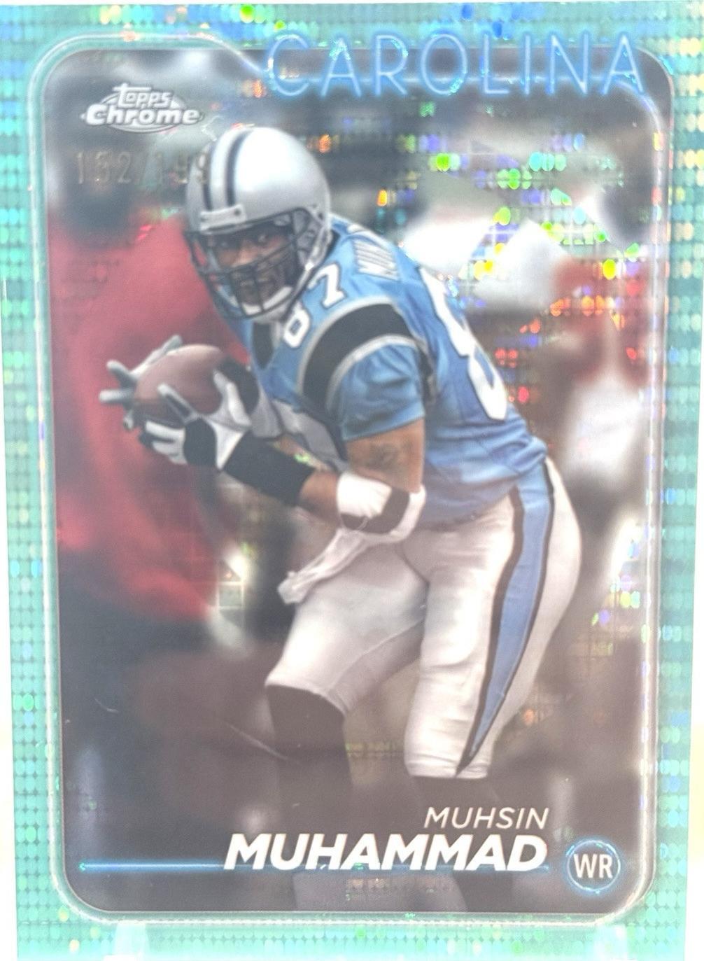 2024 Topps Chrome - Muhsin Muhammad #15 Aqua Refractor /199 for sale ...