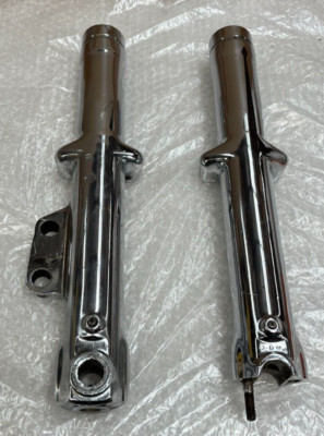 Used Original Harley Davidson 1973 ONLY Narrow Glide Chrome Lower Leg ...