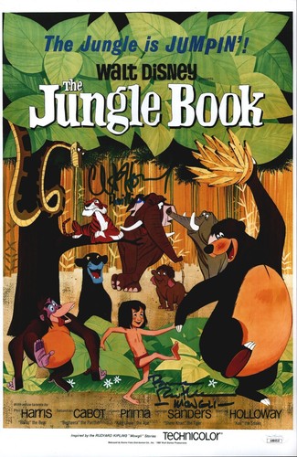 BRUCE REITHERMAN & CLINT HOWARD Signed THE JUNGLE BOOK 11x17 Photo JSA ...