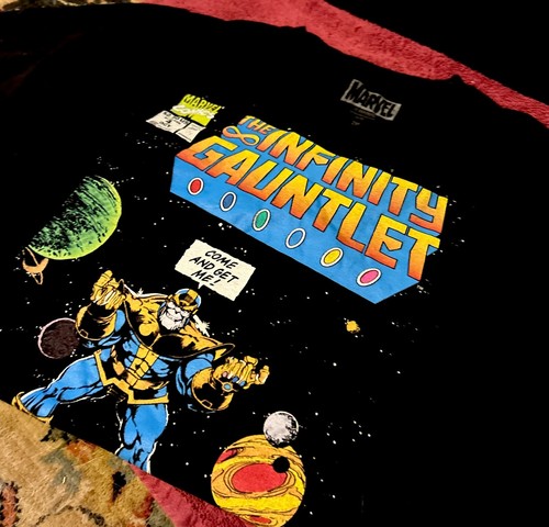 Marvel The Infinity Gauntlet Thanos Comic Cover Unise… - Gem