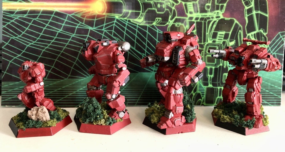 Battletech DCMS Lot Cyclops Hunchback Wasp Rifleman Saracens Hunter ...