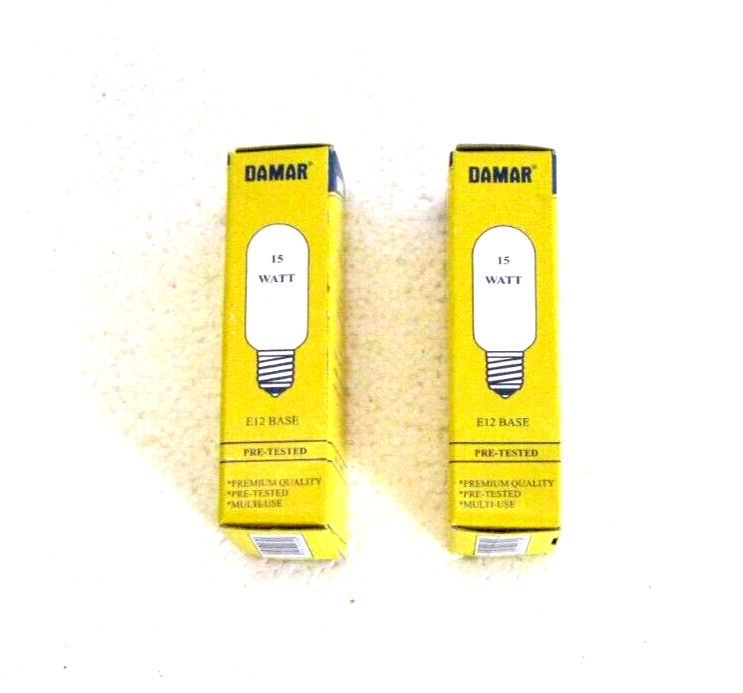 Damar 15W T6 LIGHT BULB LAMP 145V Clear E12 Candelabra 15T6 EXIT ...