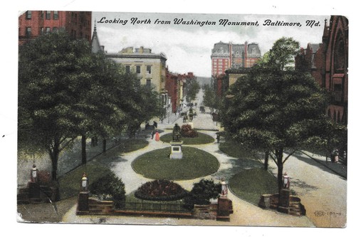 Looking North from Washington Monument Baltimore Maryland Postcard ...