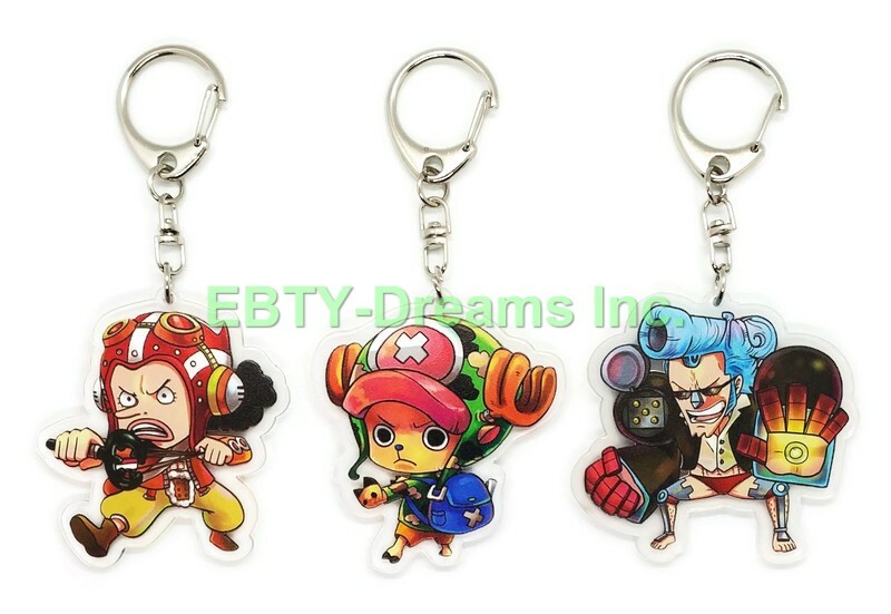 Set of 3 Anime Acrylic Keychain Franky Tony Chopper Usopp v3 | eBay