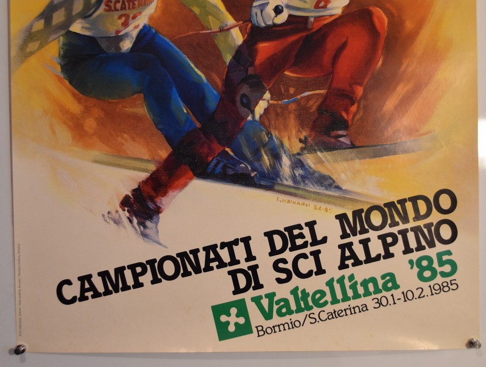 Original Vintage Poster - fis world ski championships poster - Italy ...