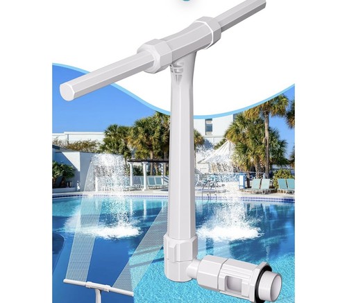 Pool Fountain for Above and Inground Pools, Adjustable Waterfall Pool ...