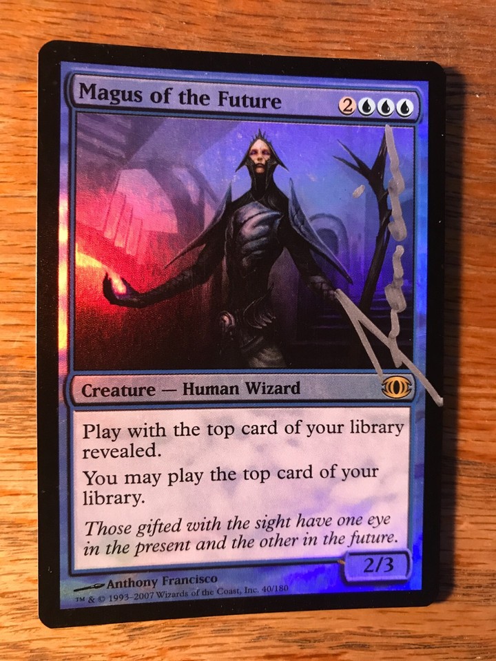 Magic the Gathering MTG foil Magus of the Future Future Sight signed NM ...