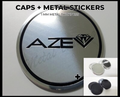 WHEELS CENTER CAP Centro Tapas Llantas (CAPS+STICKERS) 4pcs AZEV 2 | eBay