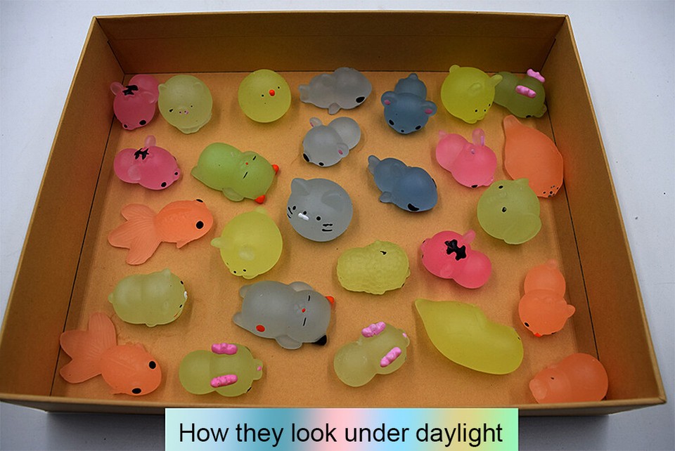25 Squishy Lot Normal / Glow-in-the-darkf Rising Fidget Cute Animal ...