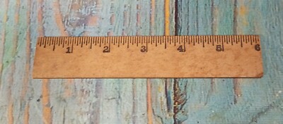 Vintage 6-inch Ruler - Wooden | eBay