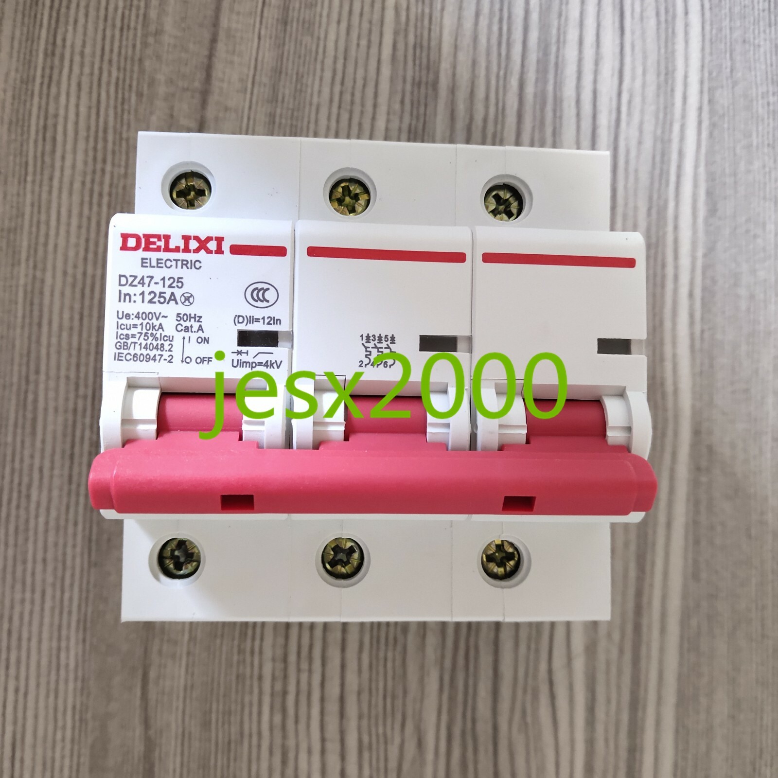 1PC New Delixi switch breaker DZ47 -125 3P 125A | eBay