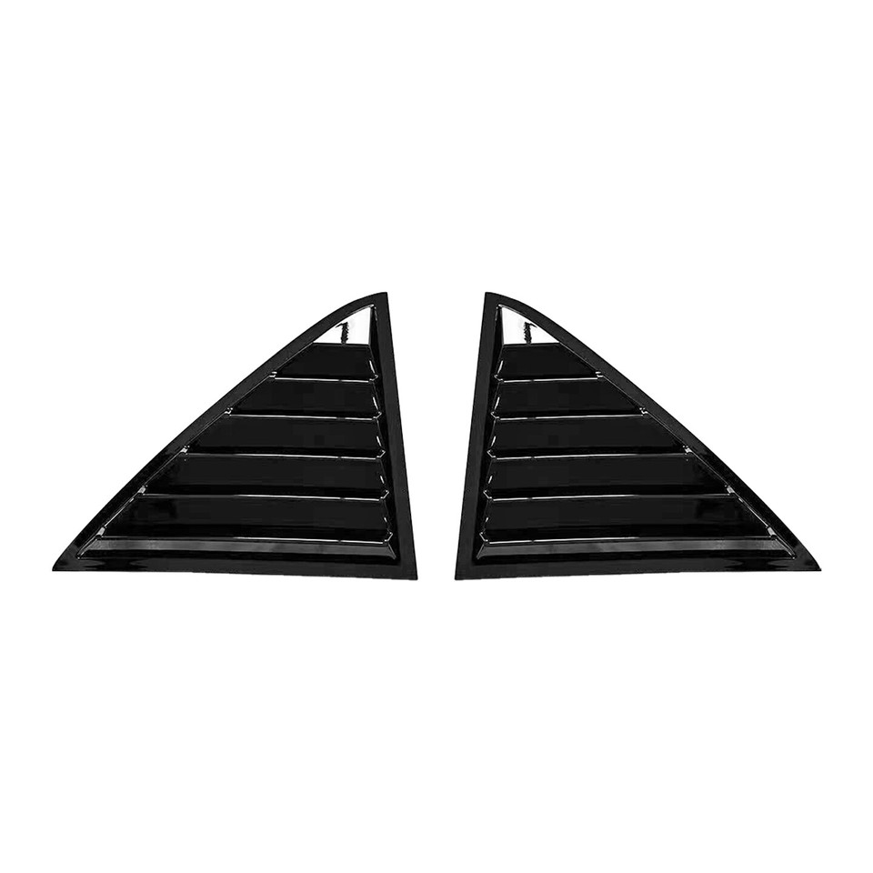 Pair Side Real Window Louver Shutter Black For Chrysler 300 300C Sedan ...