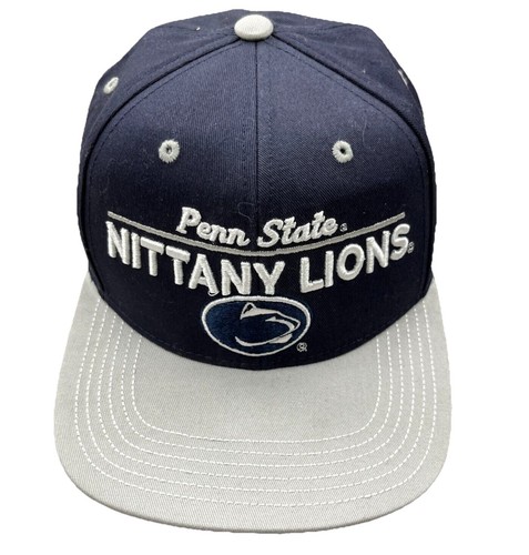 Penn State Nittany Lions Hat Cap Snap Back Blue Gray Spell Out Bar ...