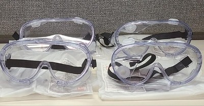 4 Pair Medical Isolation Eye Mask / Vented Safety Goggles (LYS001) | eBay