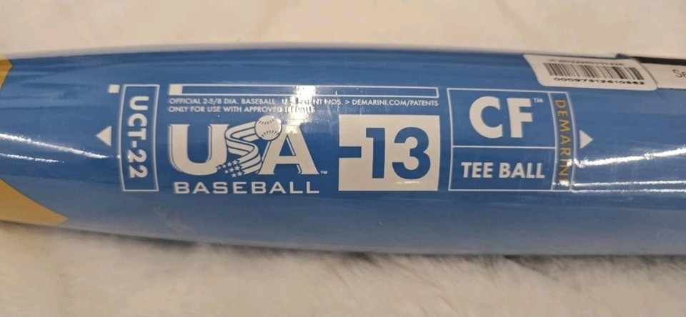 Demarini USA Baseball -13 26 in 15 oz CF TEE BALL Bat NEW UCT-22 Coach ...