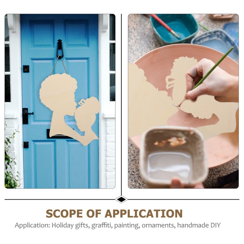 Cut-out Template Blank Ornaments for Crafting Wood Cutouts Slices ...