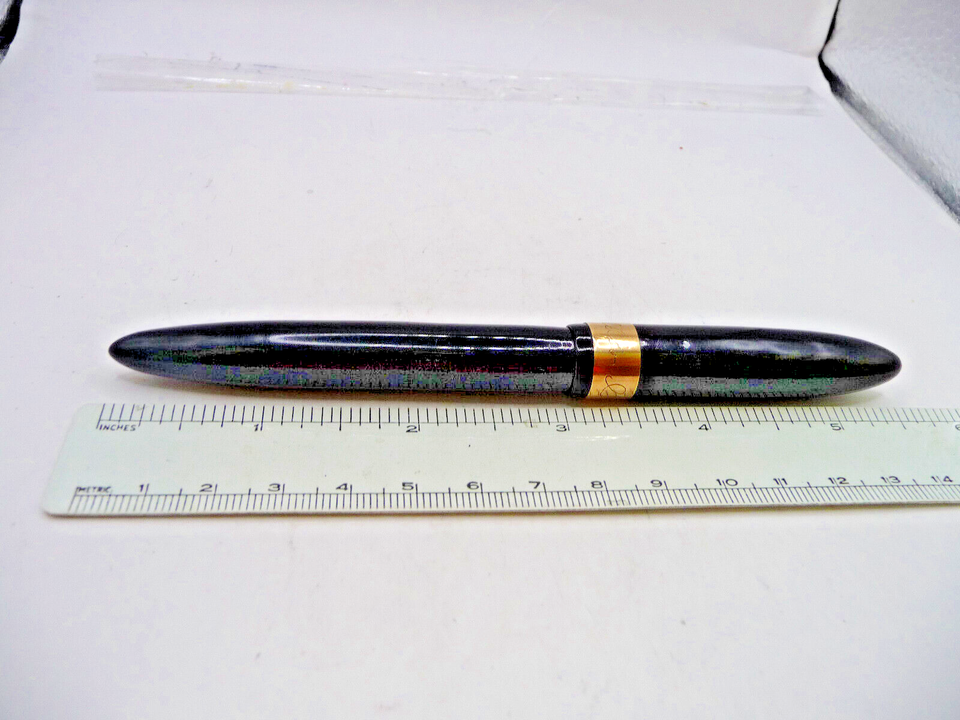 Sheaffer Vintage White Dot Lever Fill Fountain Pen-14k Autograph Band ...