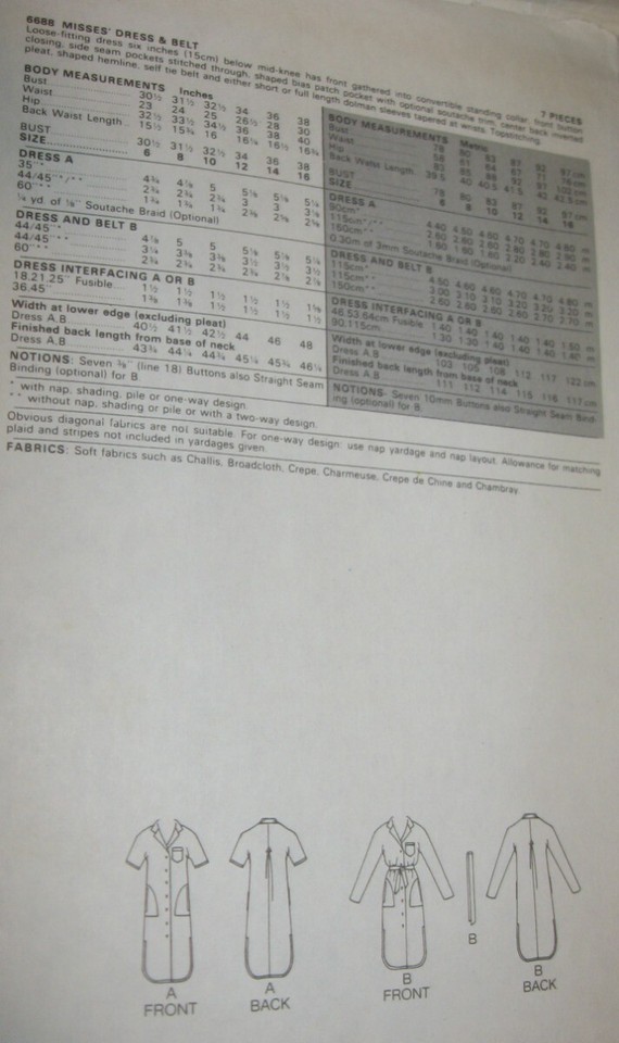 RARE ~ Vtg 80s NiCoLE MiLLeR 14 Dress Designer Butterick 6688 pattern ...