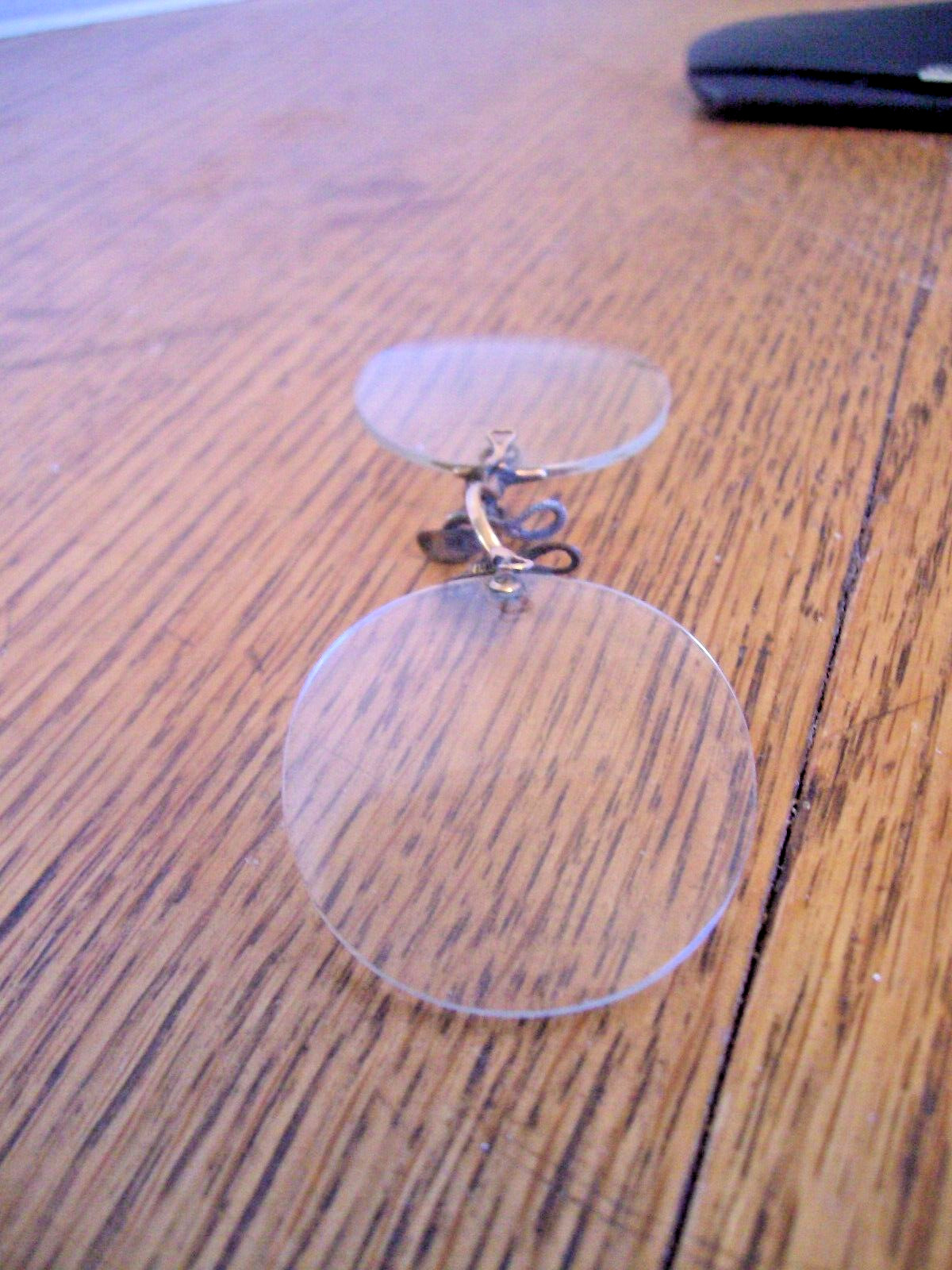 Antique Pins Nez Eyeglasses ~ Nose Pinch Glasses w/Go… - Gem