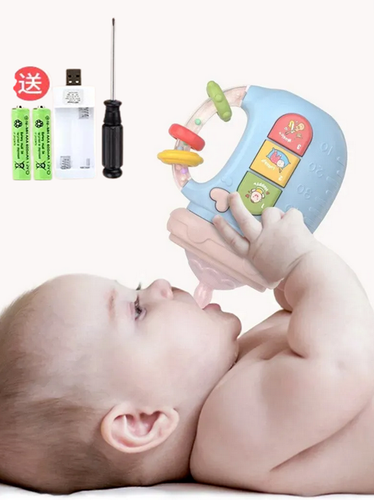 Baby Musical Feeding Bottle Pacifier Newborn Soft Teether Baby Infants ...