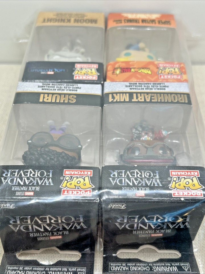 Funko Pop Keychain Marvel Black Panther Wakanda SHURI Moon Knight Anime ...
