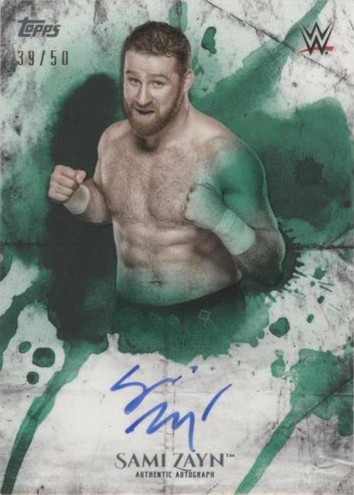 2018 Topps WWE Undisputed - Undisputed Autographs Sami Zayn #UA-SZ ...