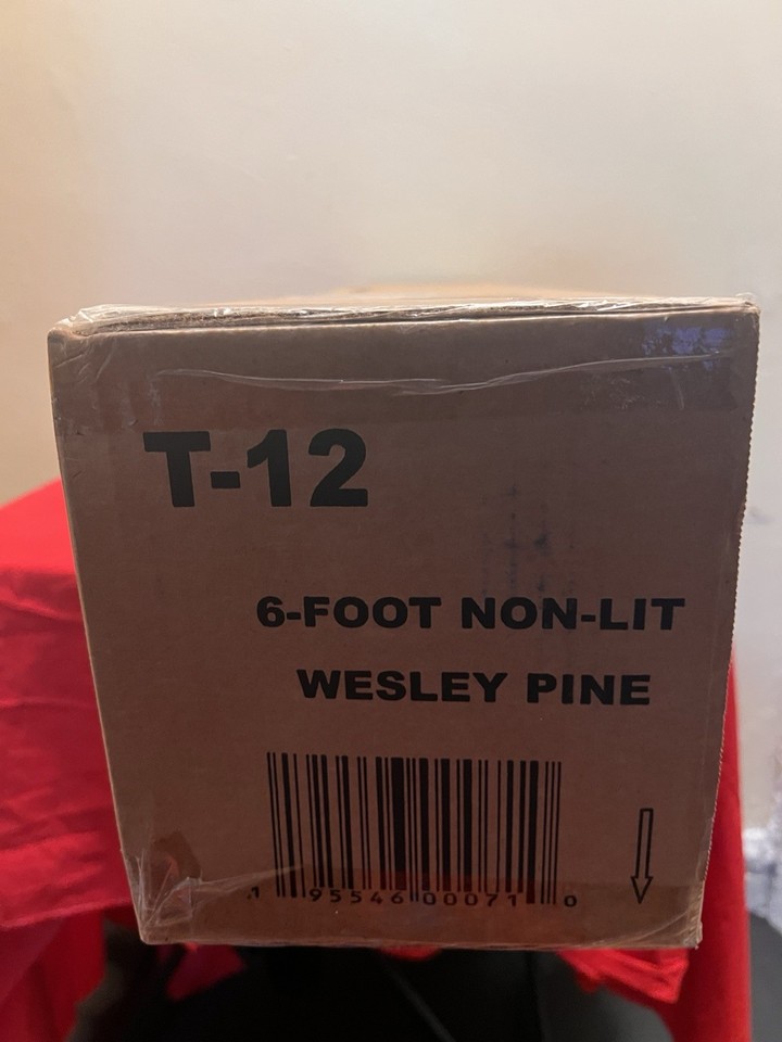 NEW Holiday Time 6 Foot Non Lit Wesley Pine Artificial Christmas Tree ...