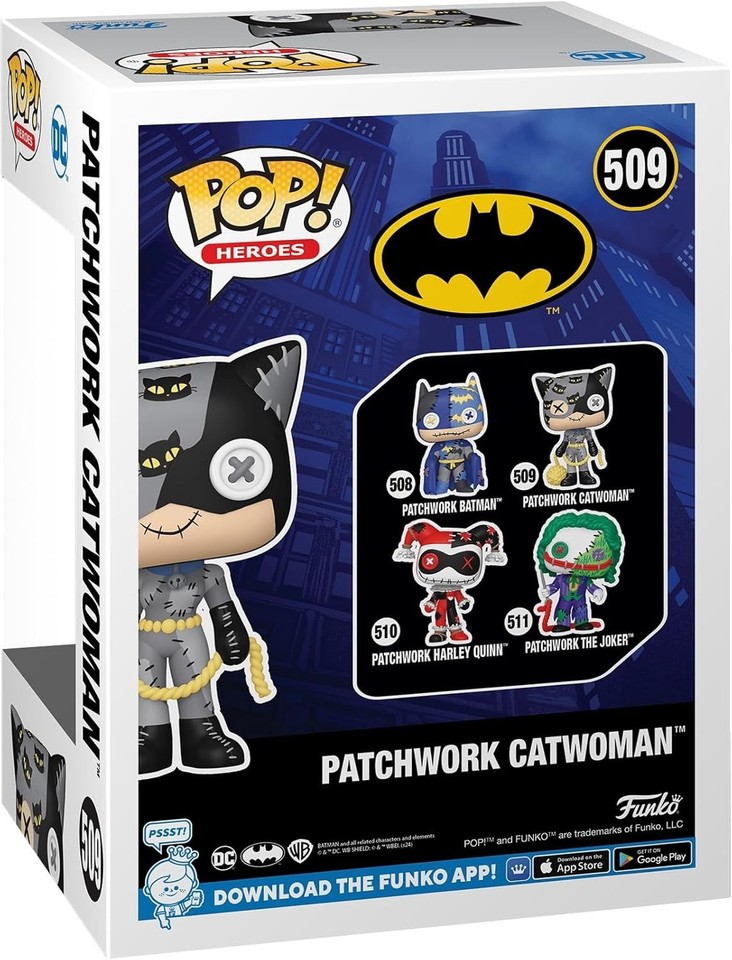 Funko Pop! Animation: Patchwork – Catwoman - DC Comics - Collectabl (US ...