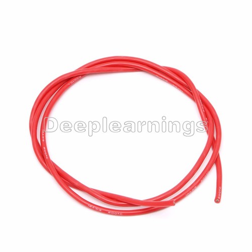 Black Red 14 AWG Gauge Wire Flexible Silicone Stranded Copper Cables ...