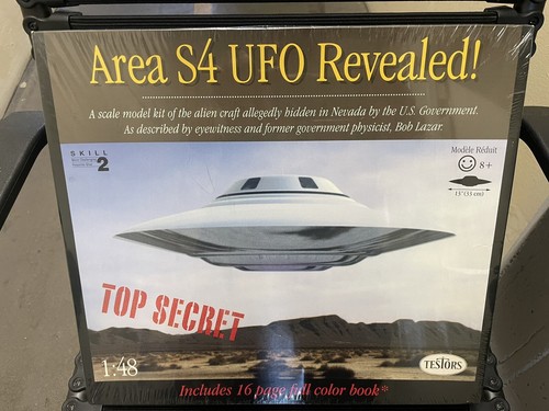 RARE, SEALED 1994 Testors Area S4 UFO Revealed! 13” Spacecraft Alien ...
