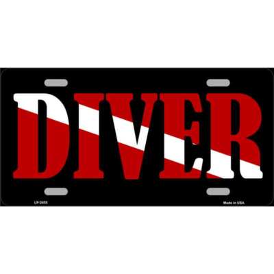 Scuba Diver Metal Novelty License Plate Tag LP-2455 | eBay