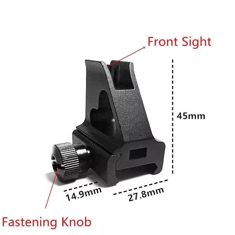 Metal Front Sight Carry Handle Mount Removable Adjust Low Profile Mount ...