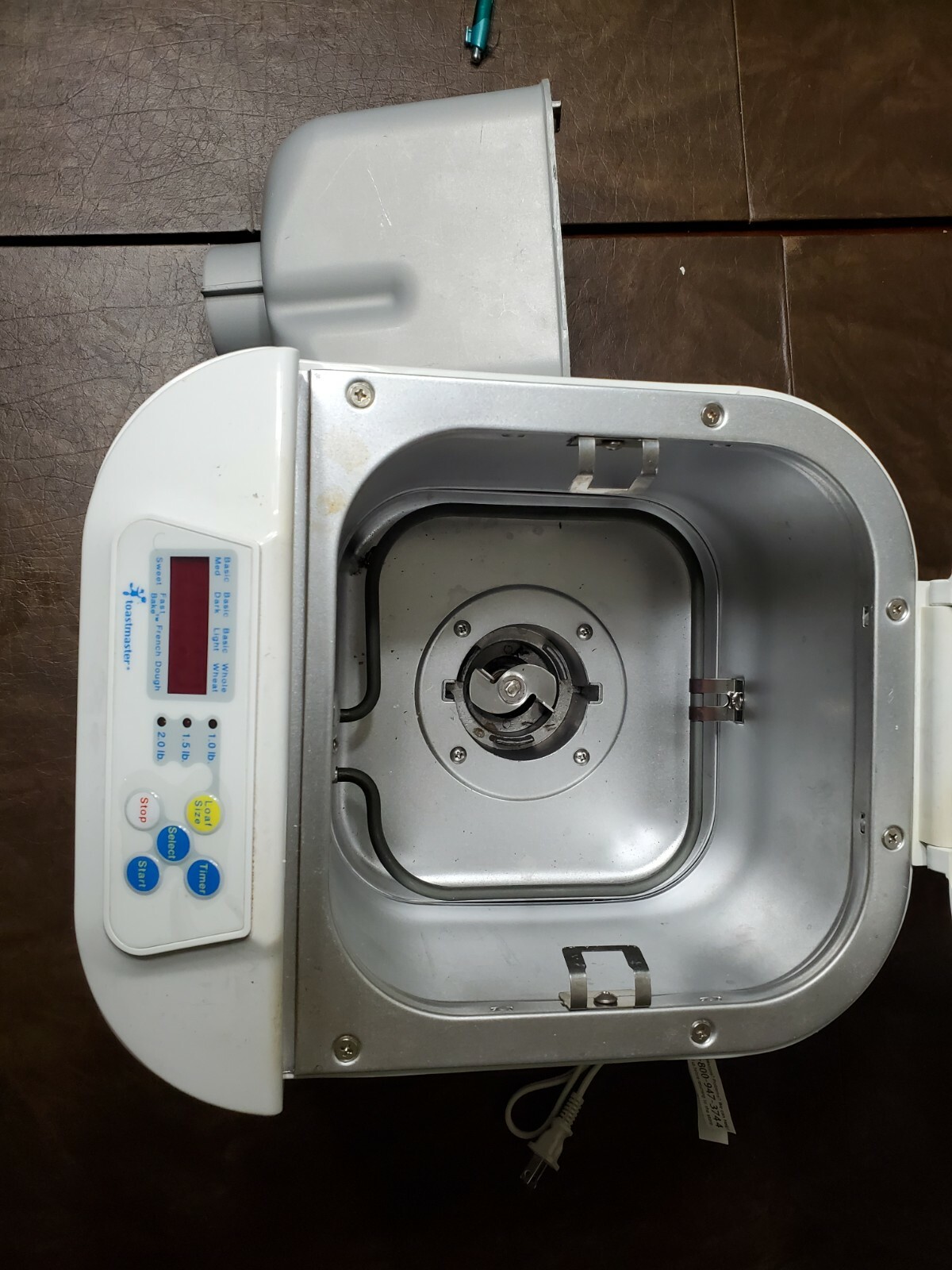 Toastmaster Horizontal Bread Maker Machine [Model 1148x] with Manuals ...