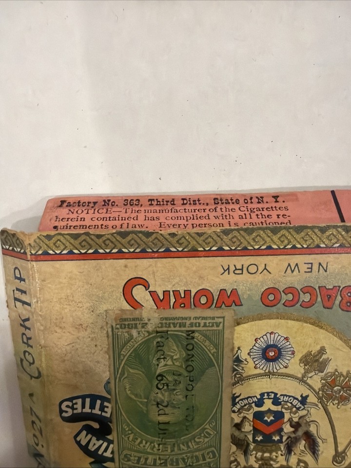 T80 Military Cairo Monopol Tobacco/Cigarette Box fact 65 1908 ...
