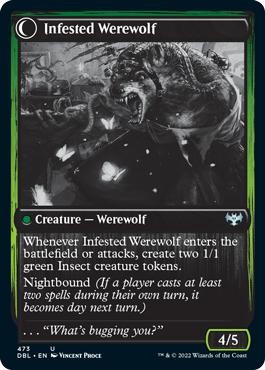 Infestation Expert // Infested Werewolf [Innistrad: Double Feature ...