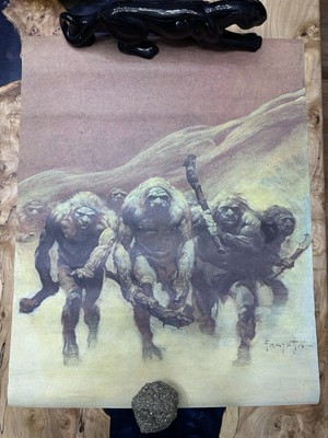 Frank Frazetta Neanderthal Vintage Original Poster Roughly 18X23 ...