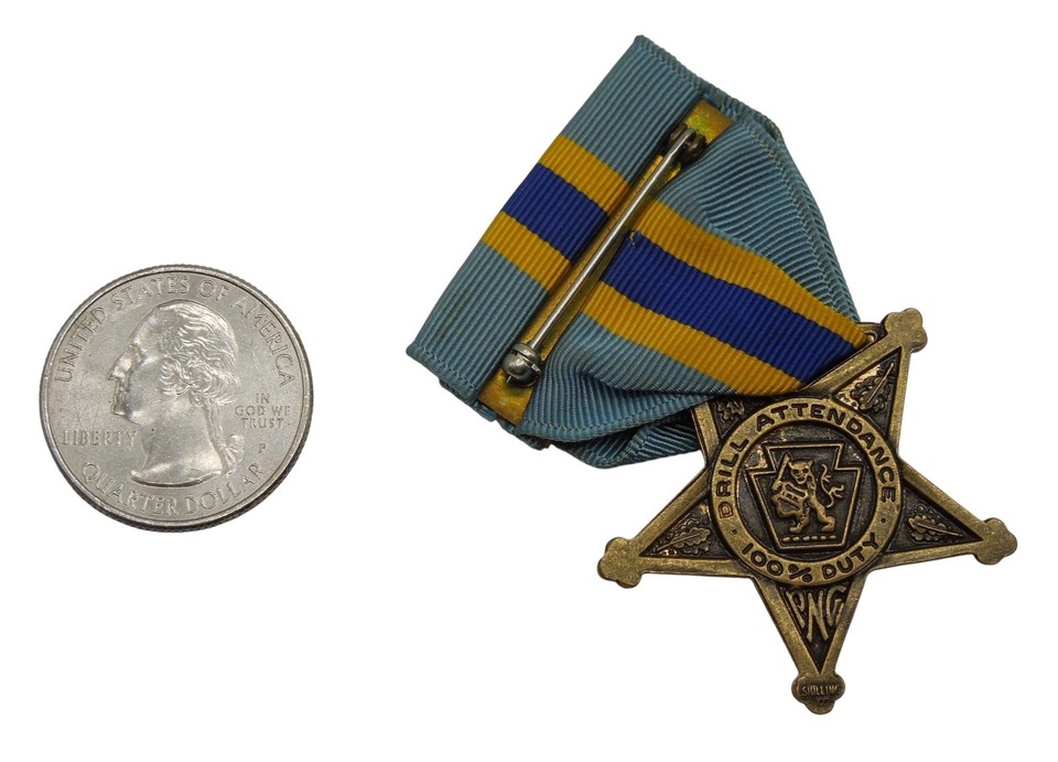 Original WWII US Gen. Thomas J Stewart Medal PA National Guard Ribbon ...