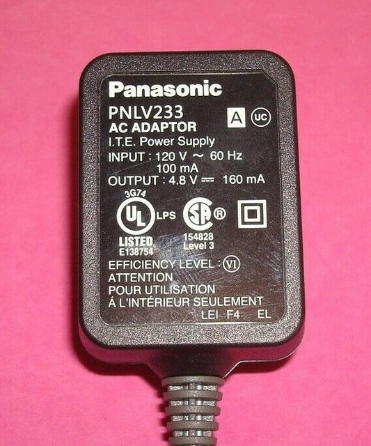 USSP Panasonic Pnlc1040 Handset Battery Charger Cradle Base AC Adapter ...