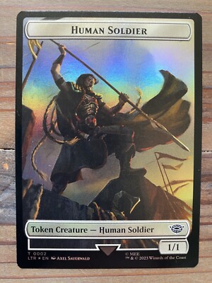 Lotr MTG Foil Human Soldier (0002) Food (0009) The Lord of the Rings ...