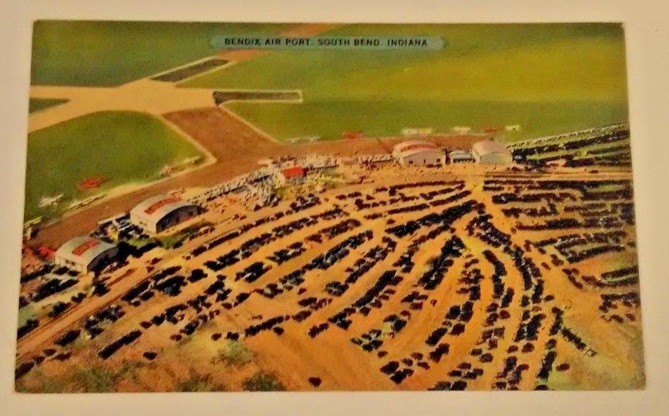 Vintage Color Bendix Air Port South Bend Indiana Picture Souvenir ...