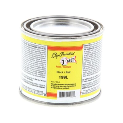 1 Shot Sign Painters Lettering Enamel 118ml - High Gloss Oil Based ...
