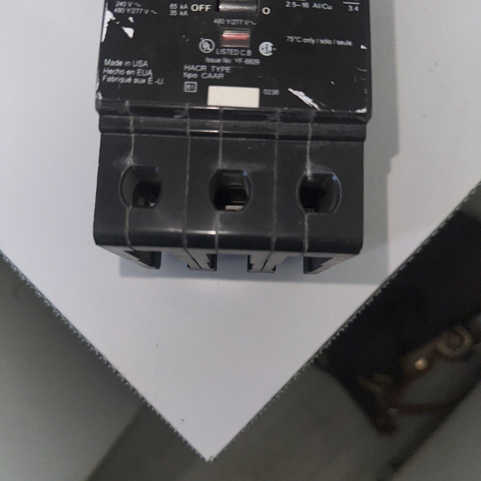 Square D EGB34020 Bolt-On Circuit Breaker 20A 480Y/277V 3P 3PH EGB 20 AMP 3 Pole | eBay