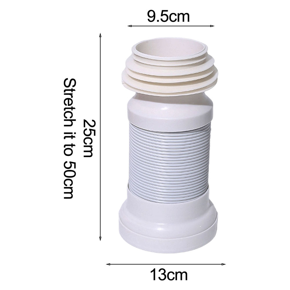 Adjustable Wall Mounted Drain Pipe for Rear Toilet Connections PP Made ...