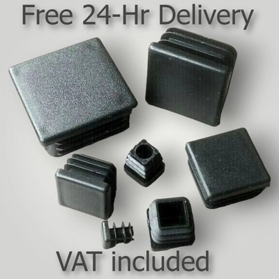 Square Plastic End Caps For Tubing Bungs Inserts Blanking Plugs Furn ...