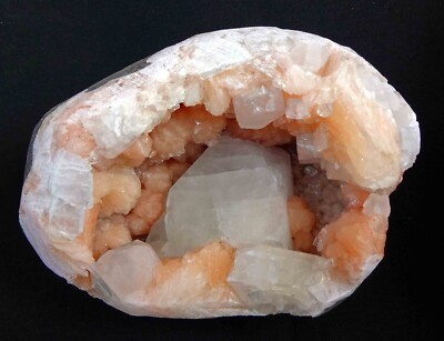 SUPERB APOPHYLLITE & STILBITE CLUSTERS IN GEODE BASE # 738 | eBay