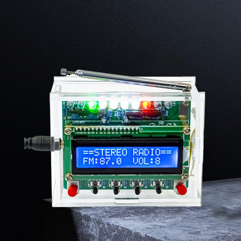 - RDA5807 FM Radio DIY Kit LCD1602 Display Digital Reusable PCB ...