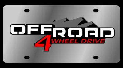 Eurosport Daytona 1615-1 Stainless License Plate GMC Off Road 4WD Logo ...