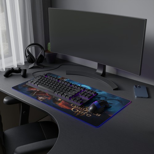 Baldur's Gate 3 LED Gaming Mouse Pad | XXL Gaming Mouse Pad | Gamer ...